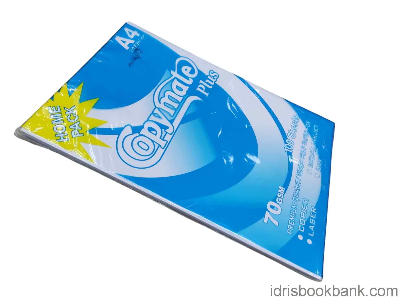 PAPER REAM COPYMATE HOME PACK A4 70 GRAM 100 SHEETS | Idris Book Bank
